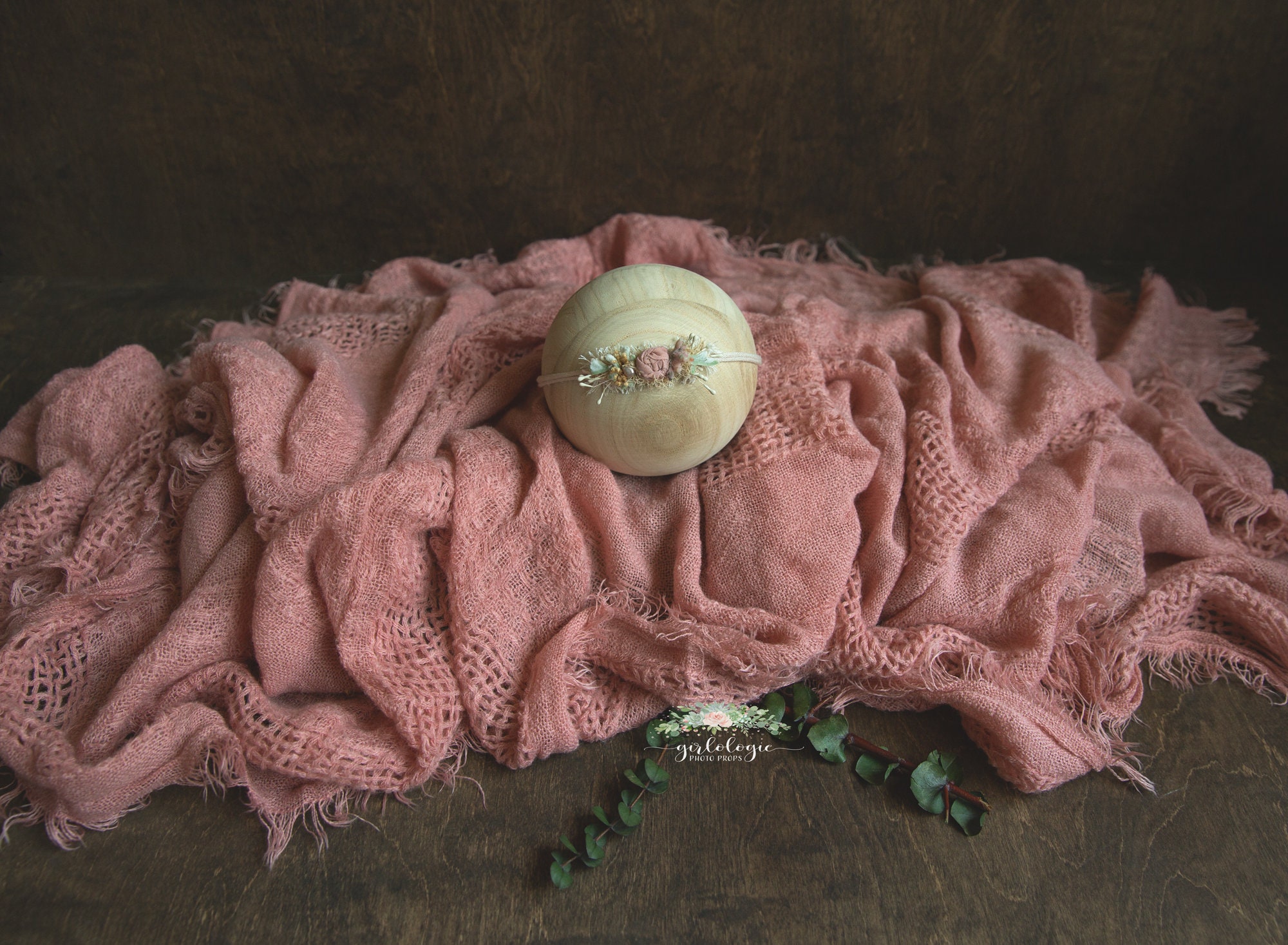 Deep Blush Pink Textured Layer Basket Stuffer Photo Prop Newborn Layer ...