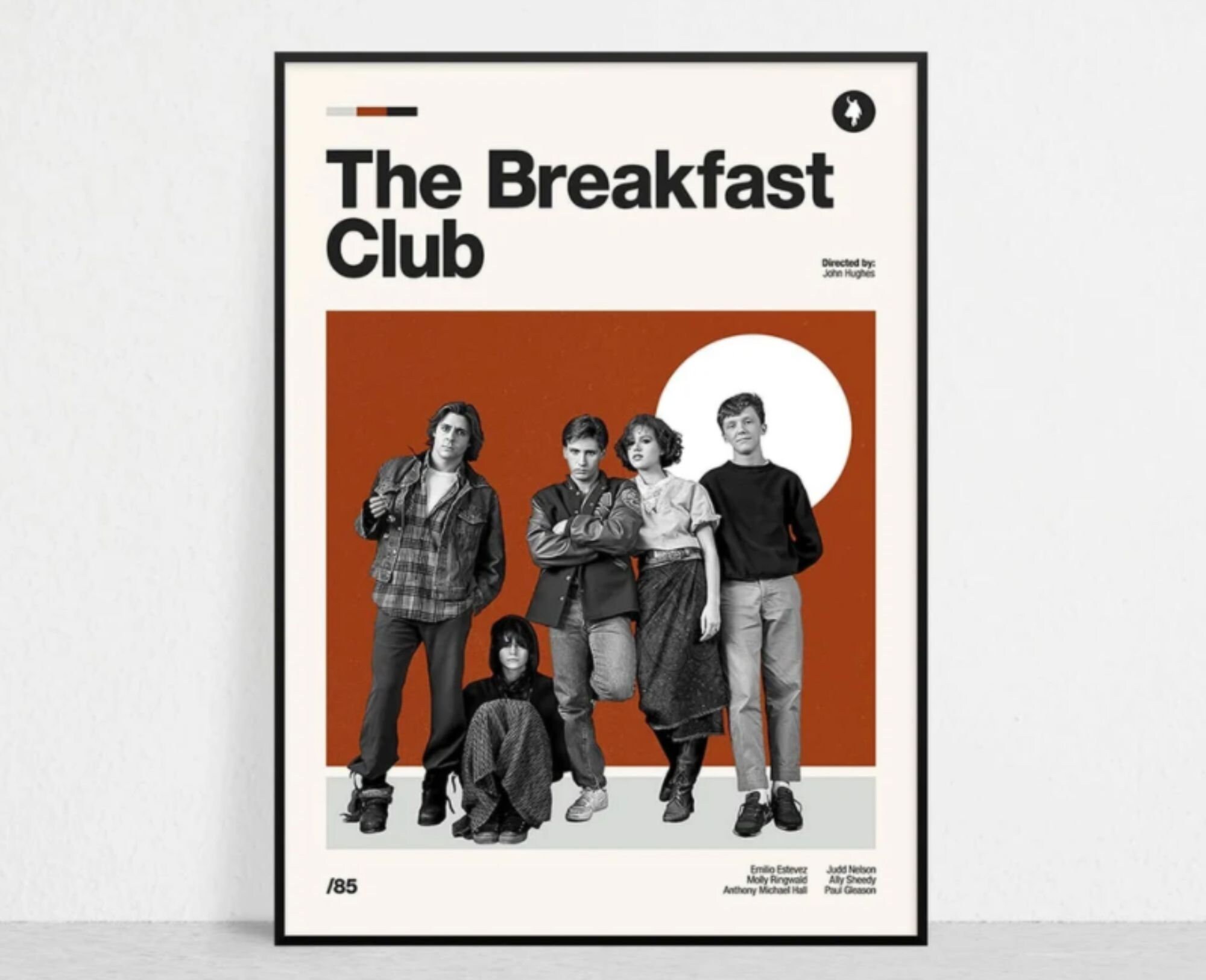 THE BREAKFAST CLUB Retro Movie Print Modern Vintage Mid - Etsy