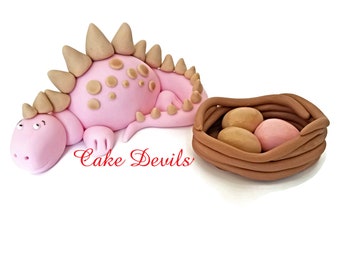 Dinosaur Cake kit Birthday Cake Decorations Fondant | Etsy