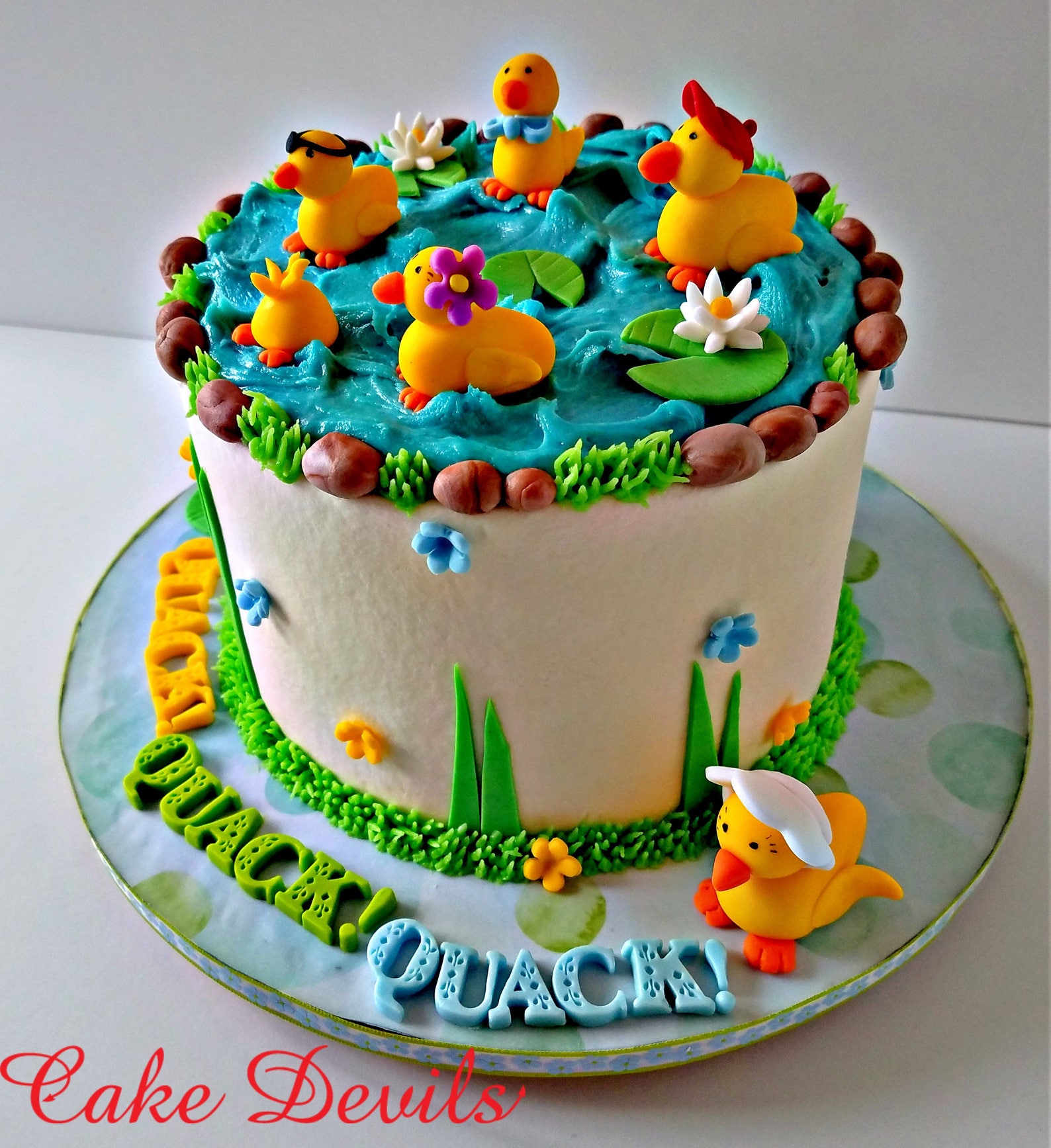 Fondant Ducks, Duck Cake Toppers, Five Little Ducks, Easter Cake ...