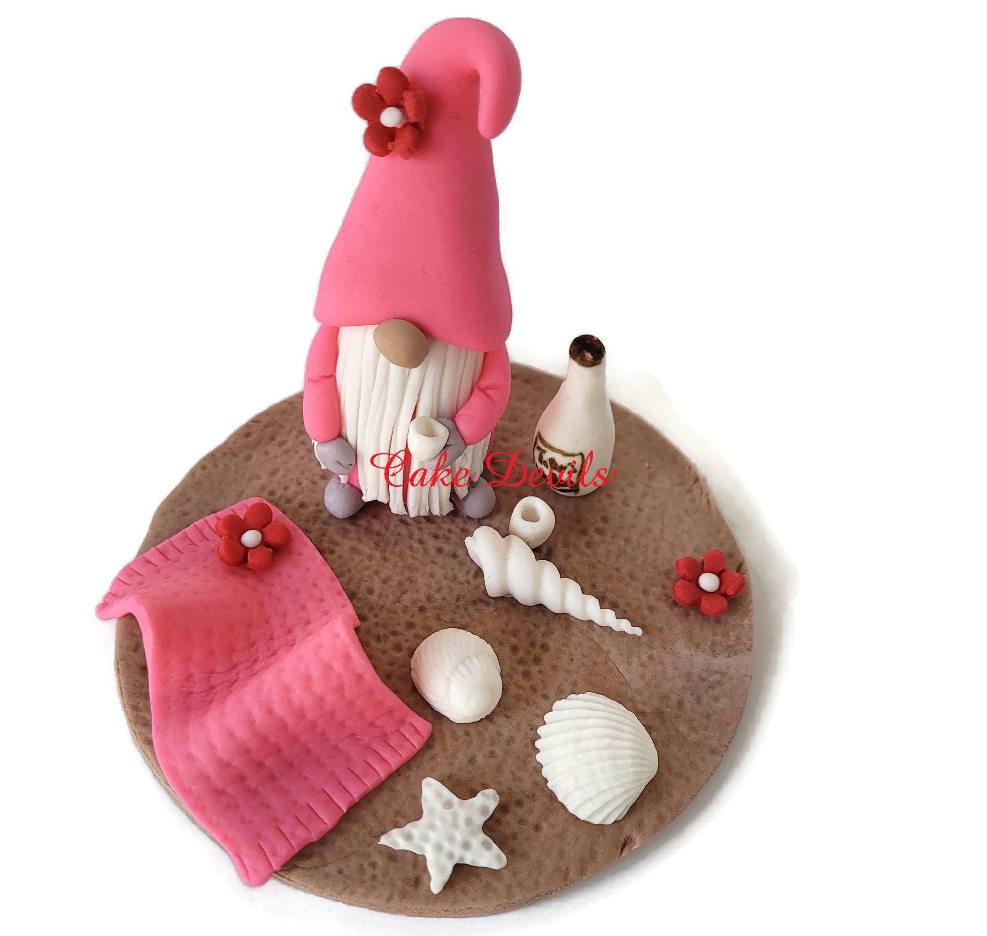 Fondant Gnomes Cake Topper Gnomes Cake Decorations Around a - Etsy