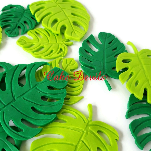Monstera Leaf Cake - Etsy