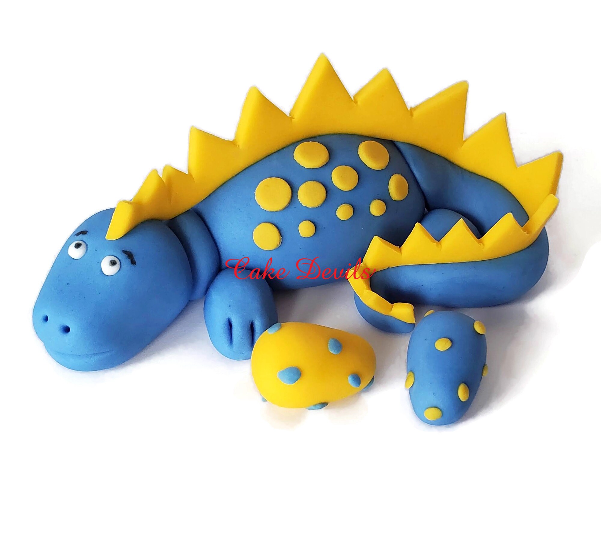 Fondant Dinosaur Cake Topper Handmade Edible Dinosaur Cake - Etsy