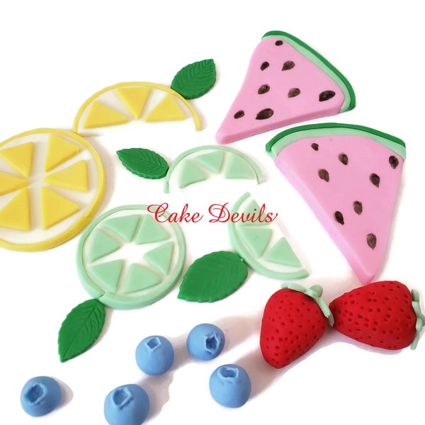 Fruit Slices Cake Topper - Etsy