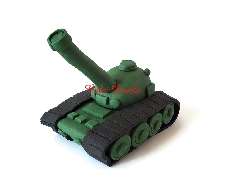 Fondant Tank Cake Topper Military Cake Decorations | Etsy