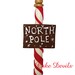 North Pole Holiday Cake Toppers, Fondant Christmas Decorations ...