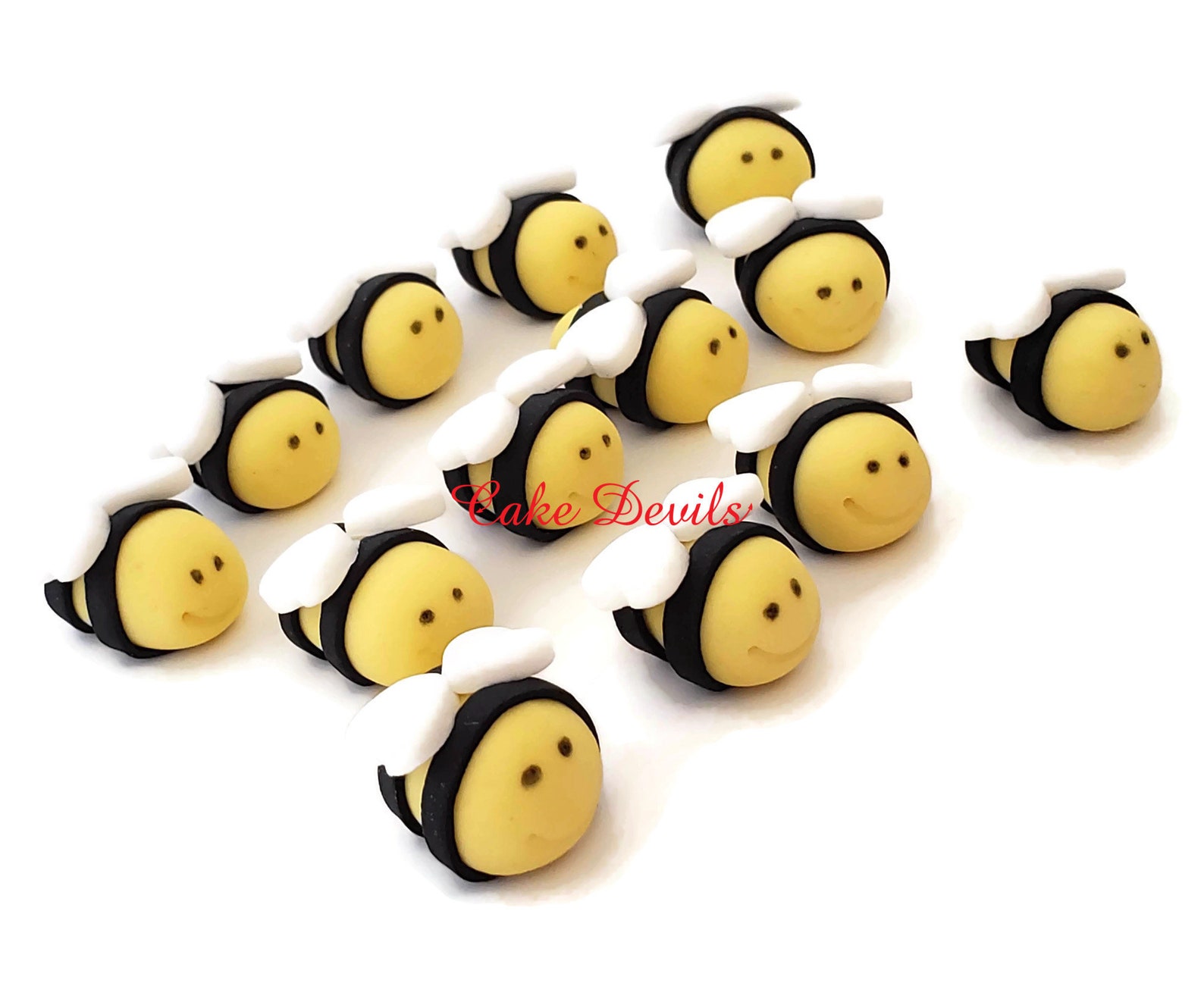 Fondant Bumble Bee and Honeycomb Cake Toppers Perfect for a - Etsy