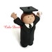 Graduation Boy Cake Topper or Fondant Graduation Girl, Handmade ...