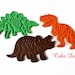 Fondant Dinosaur Fossil Cake Toppers Jurassic Dinosaur Fossil - Etsy