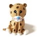 Fondant Cheetah Cake Topper, Birthday Party Cake, Leopard Cake ...