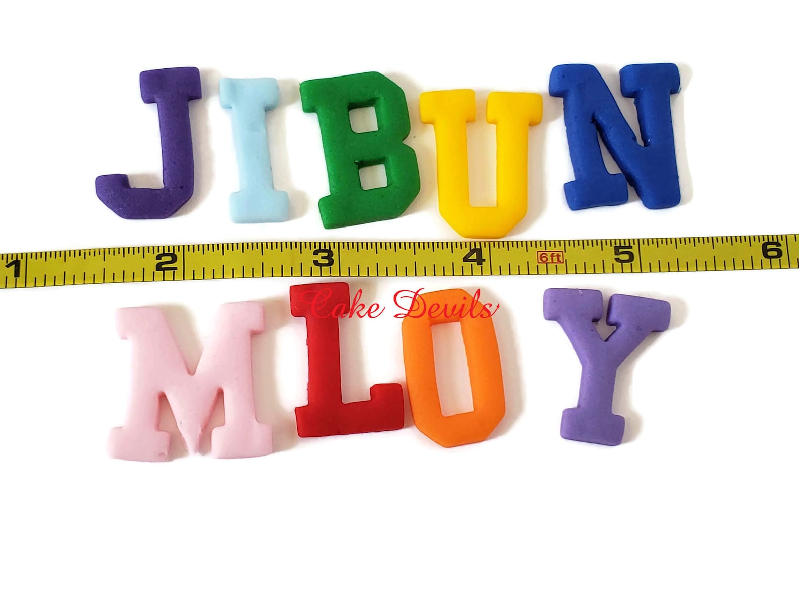 Fondant Letters Handmade Edible Fondant Collegiate Letters - Etsy