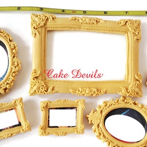 One Fondant Picture Frame Cake Topper With Optional Edible Image Photo ...