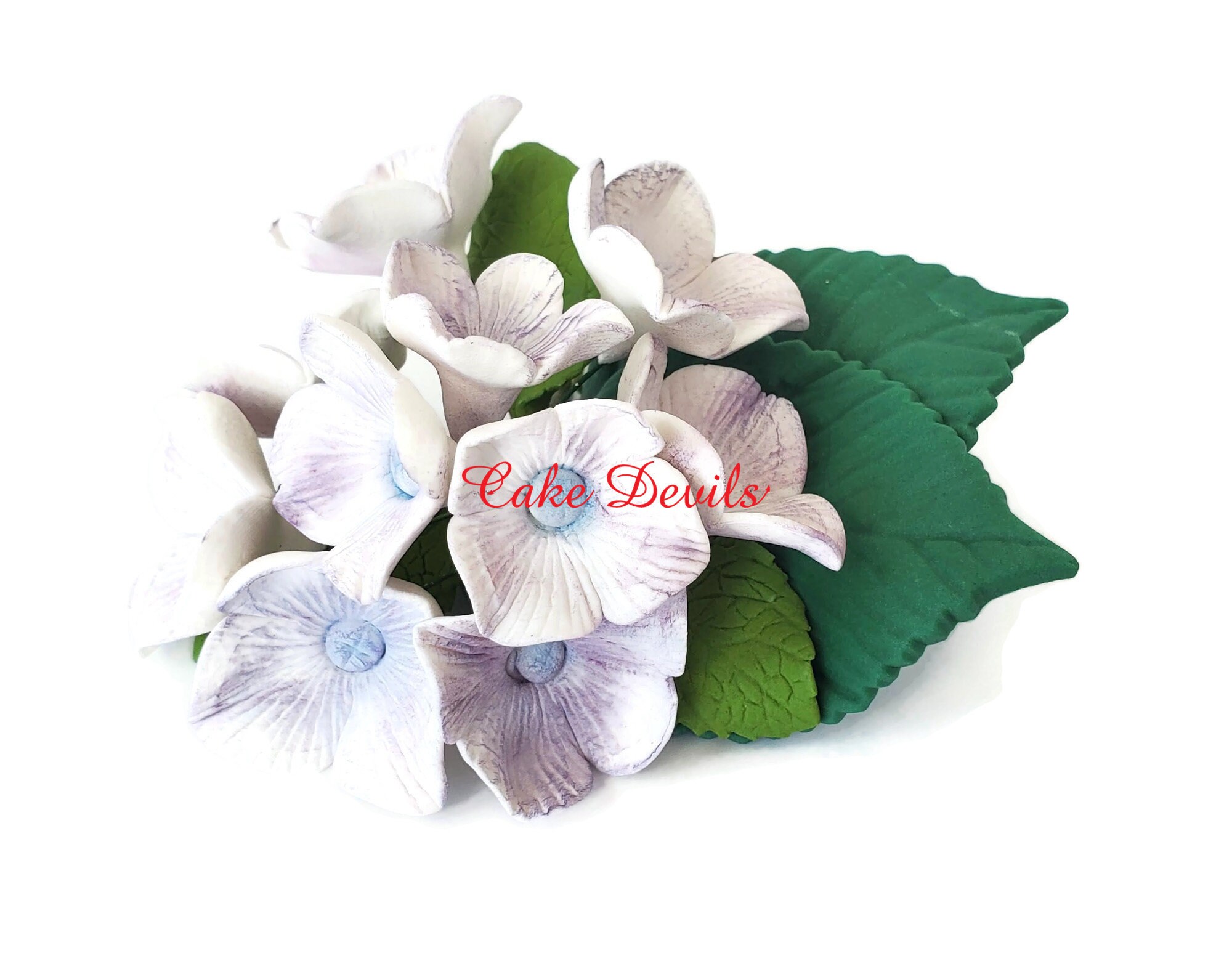 Hydrangea Bunch Cake Topper, Floral Wedding Cake Decorations, Bunch of ...