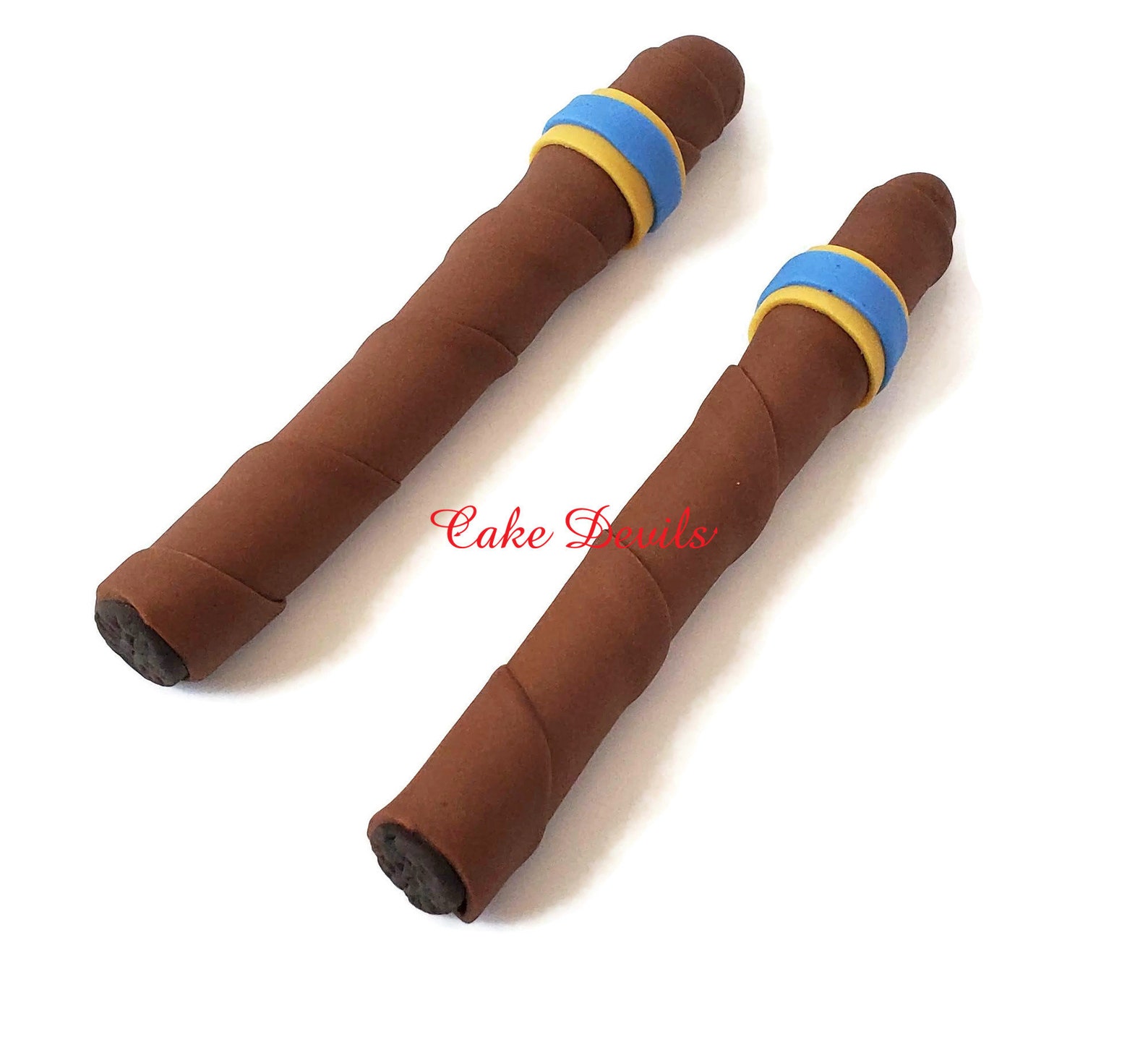 Fondant Cigar Cake Toppers Handmade Edible Cake Decorations | Etsy