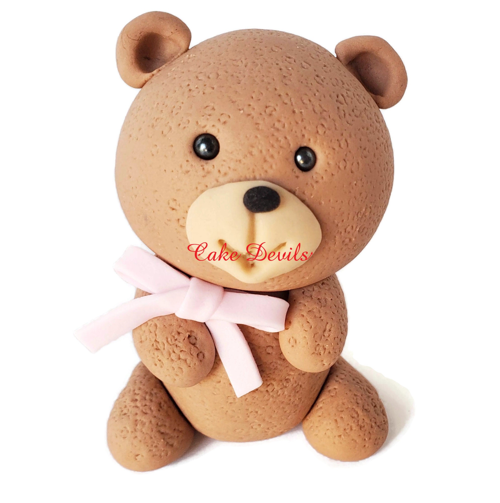 Fondant Teddy Bear Cake Toppers Great for a Gender Reveal or - Etsy