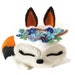 Fondant Fox Cake Topper Set, Fox Cake With Flowers, Handmade Edible Fox ...