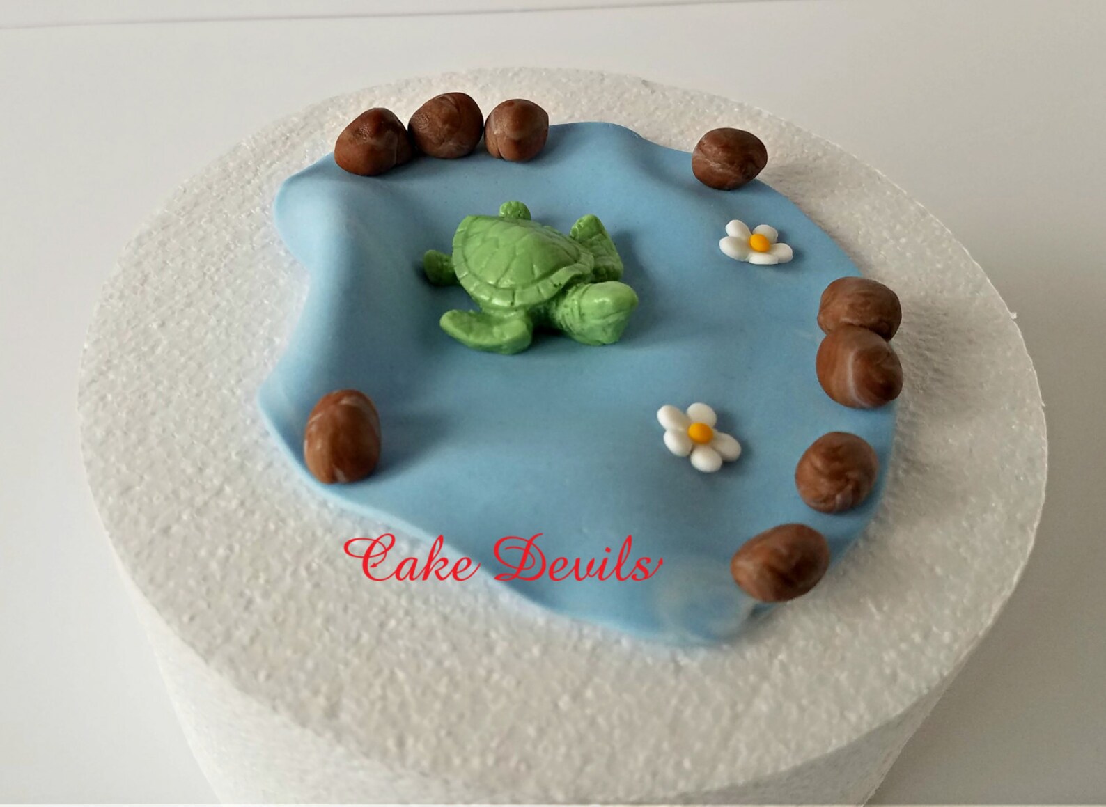 Turtle Cake Topper Fondant Sea Turtle Cake Decoration Sea - Etsy