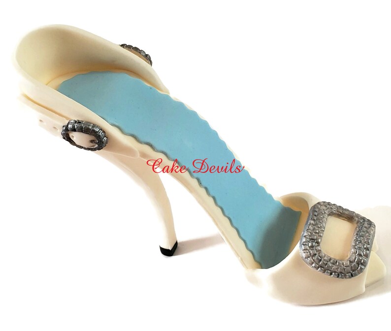 Fondant Stiletto High Heel Cake Topper With Buckle | Etsy