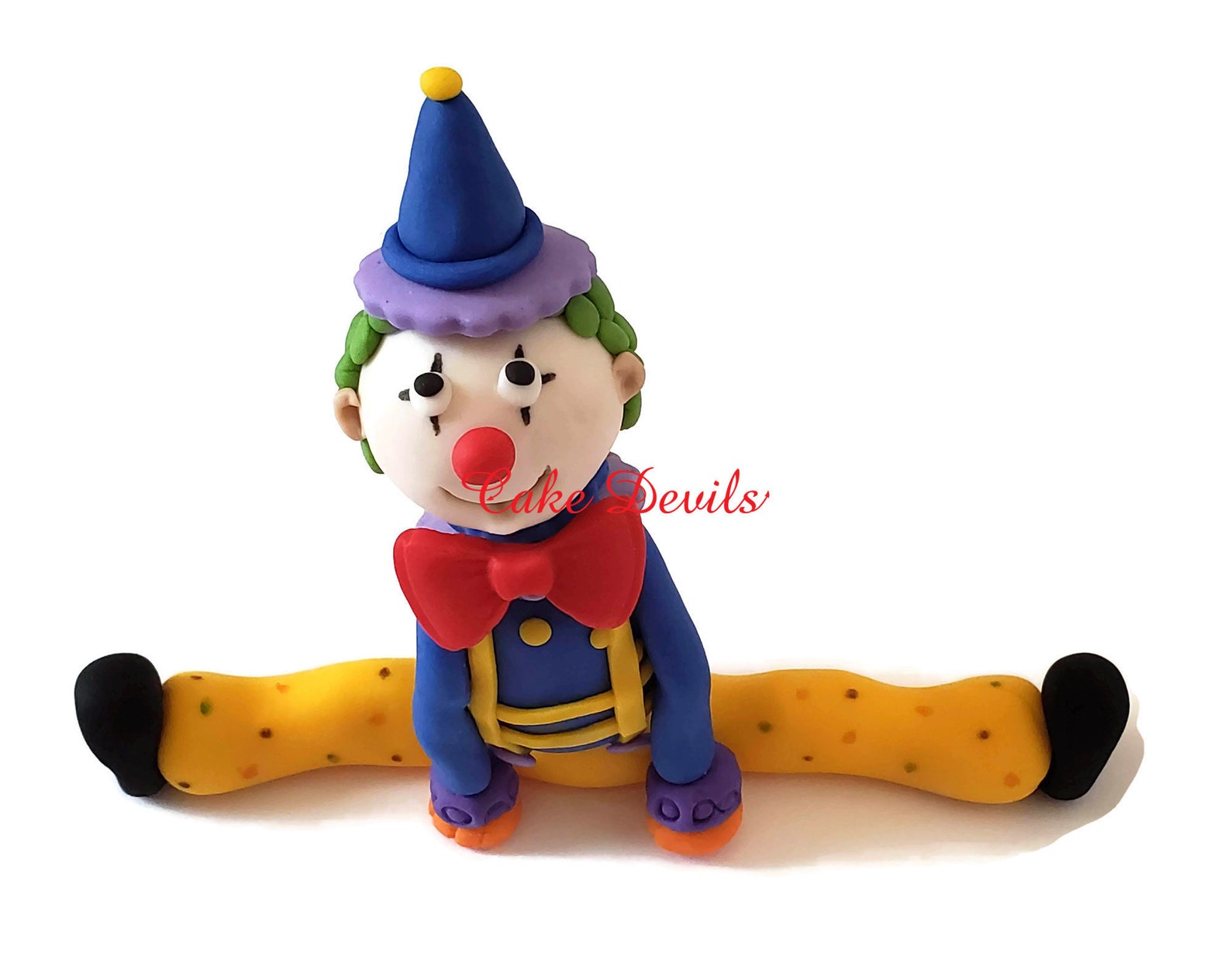 Fondant Clown Circus Clown Cake Topper 3D Fondant Balloons - Etsy