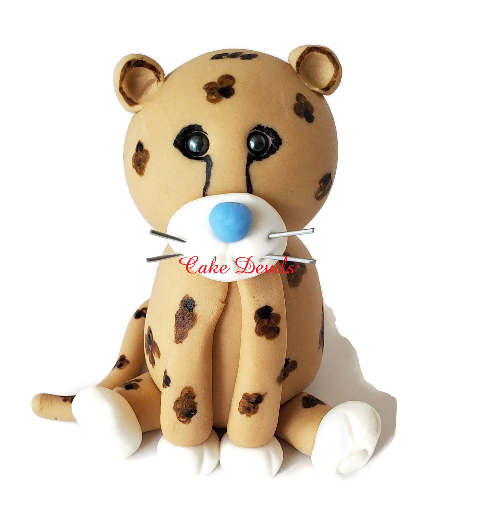 Fondant Cheetah Cake Topper Birthday Party Cake Leopard Cake - Etsy