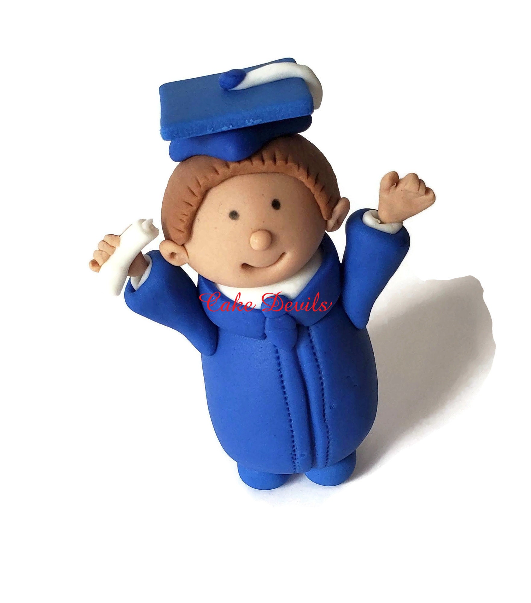 Graduation Boy Cake Topper or Fondant Graduation Girl | Etsy