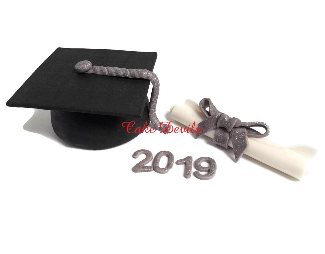 Graduation Cake Kit Fondant Graduation Toppers Handmade - Etsy