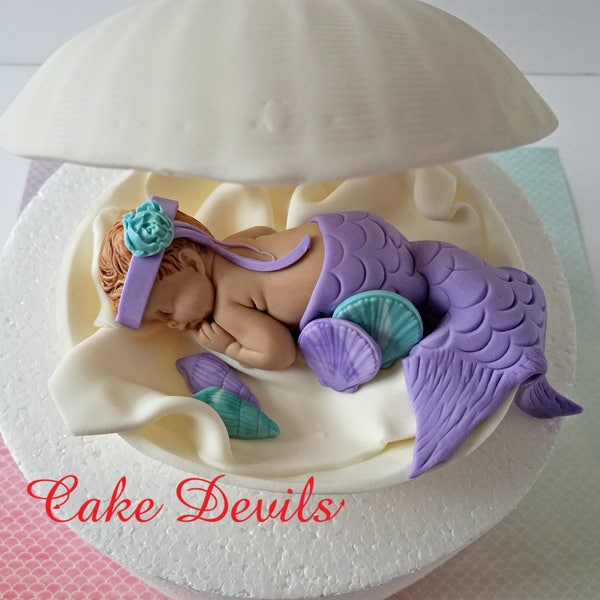 Mermaid Cake Topper - Etsy