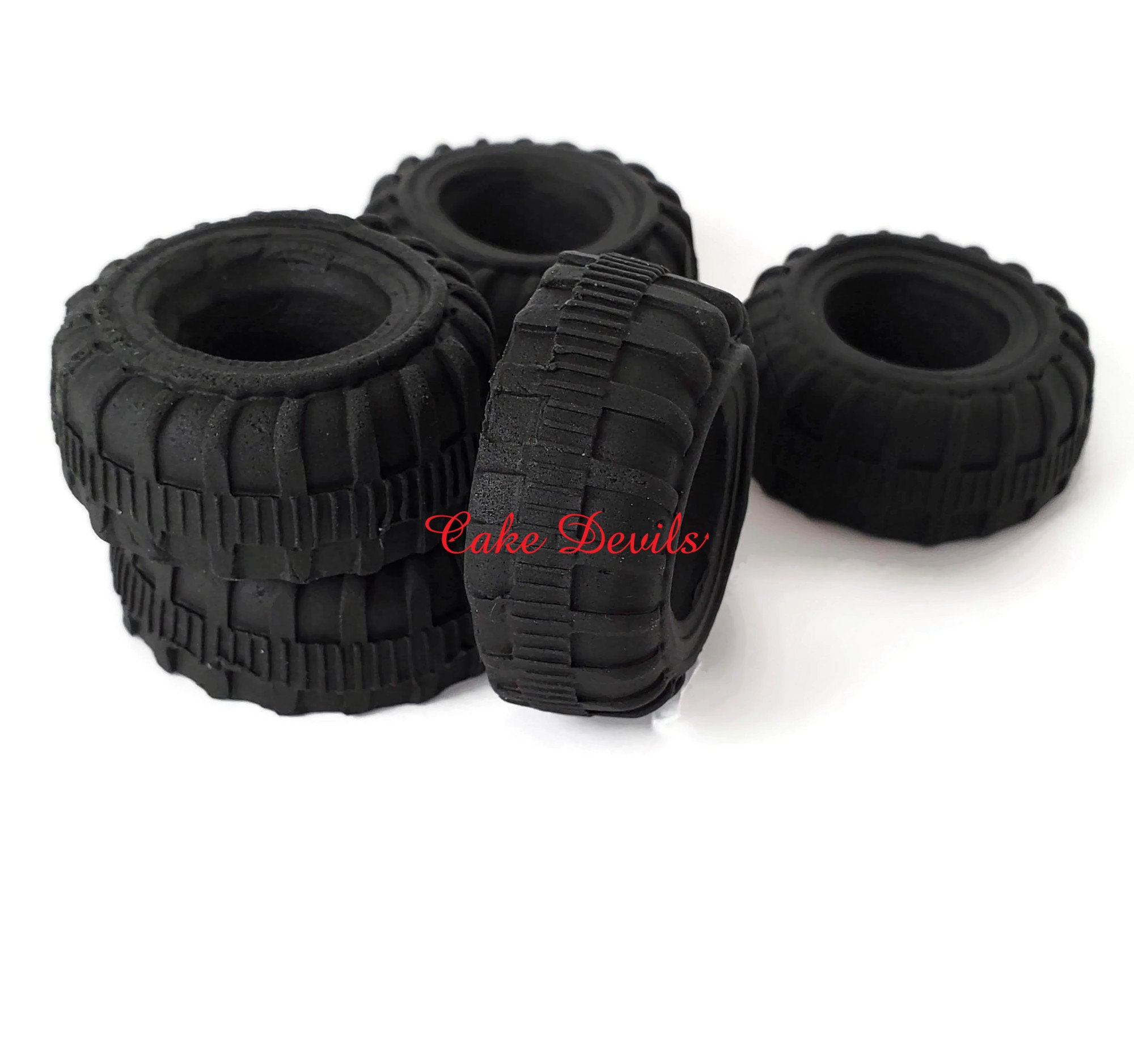 Fondant Tire Cake Decorations Edible Tires for Car or Truck | Etsy