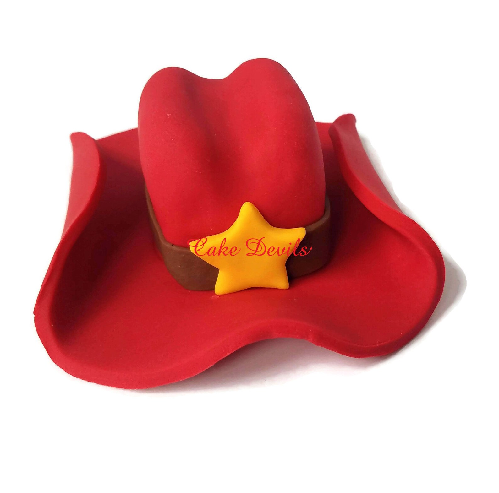 Cowgirl Hat Cake Topper, Handmade Edible, Fondant, Cowboy Hat Cake ...