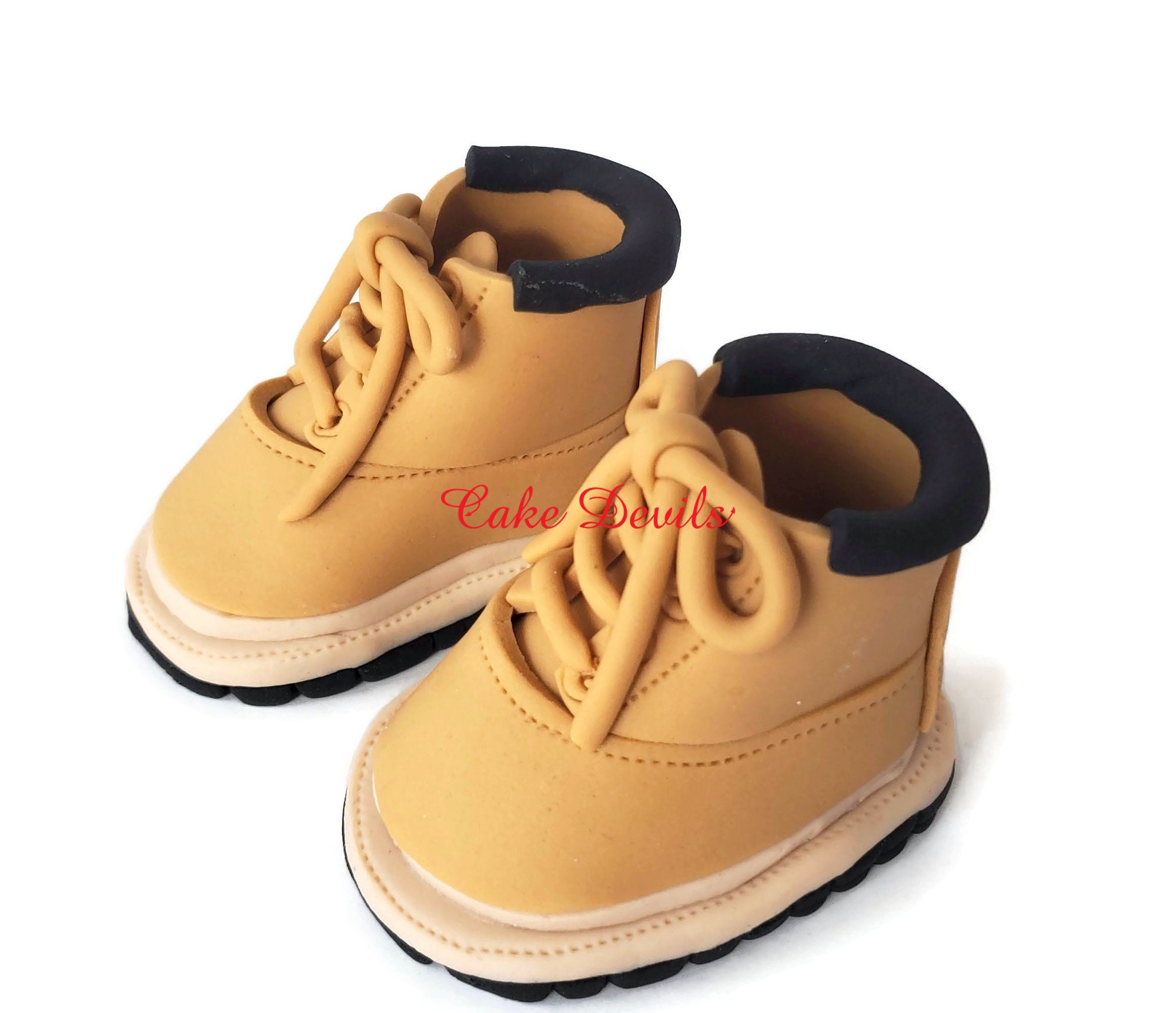 Fondant Hiking Boots Cake Topper Great for a Lumberjack or - Etsy