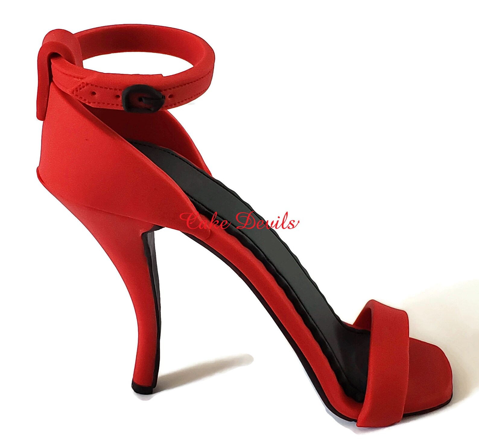 Red Stiletto High Heel Shoe Cake Topper Fondant Sexy Sandal - Etsy