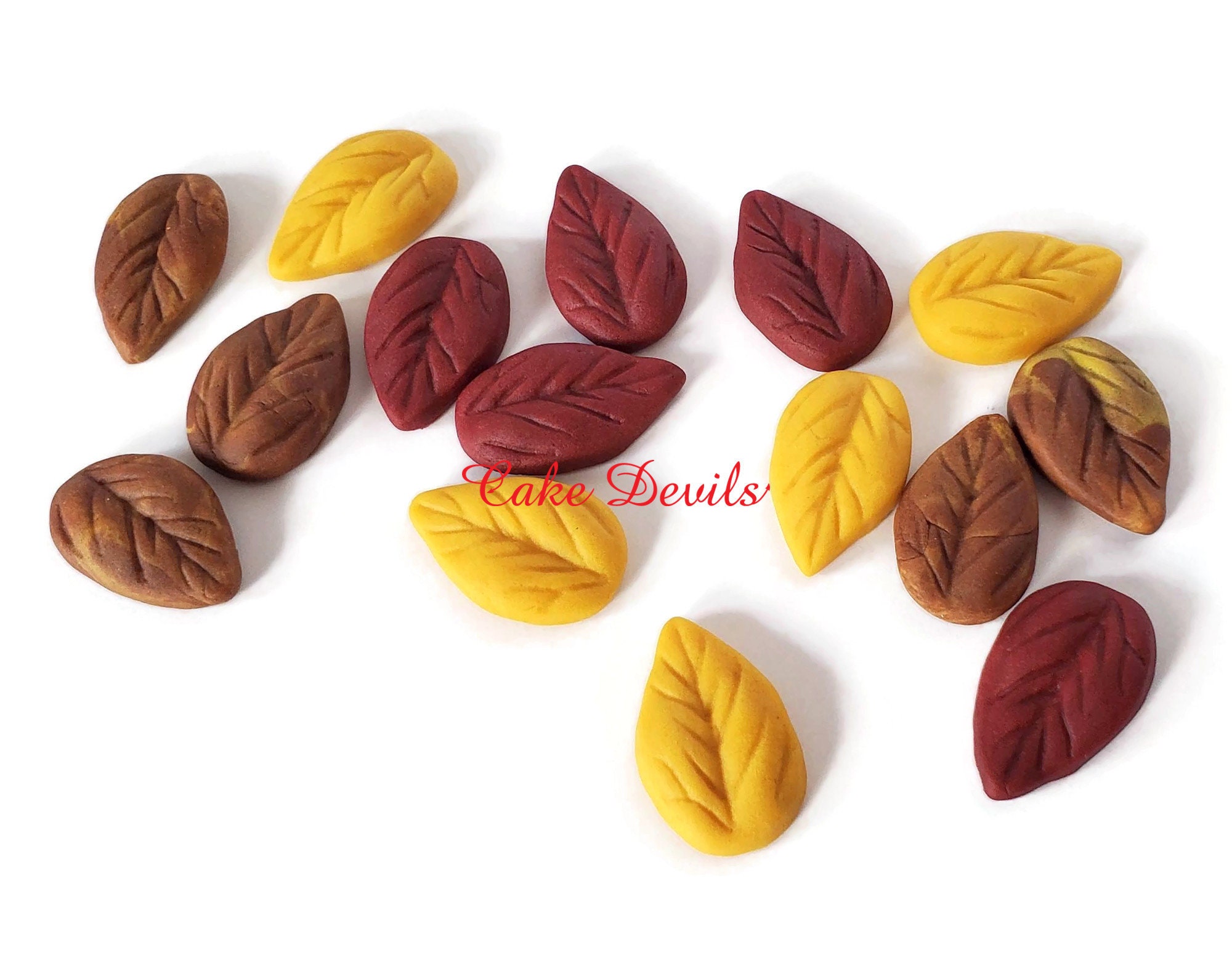 Fall Pumpkin Cake Decoratoins, Fondant Pumpkins, Autumn Leaves Cake ...