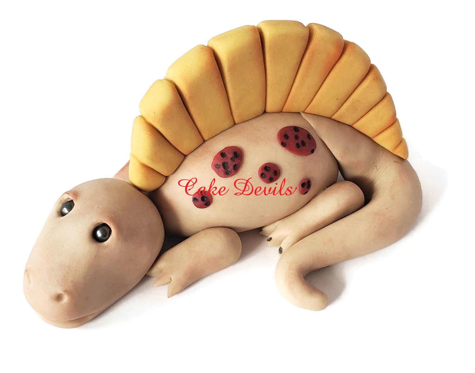 Fondant Spinosaurus Dinosaur Cake Topper, Handmade Dinosaur Cake ...