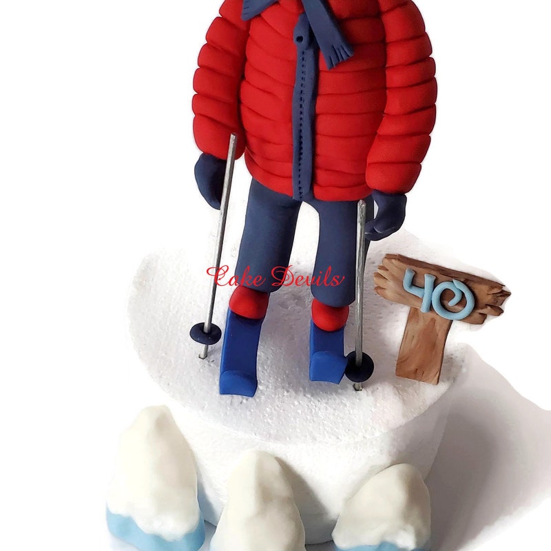 Ski Cake Topper - Etsy