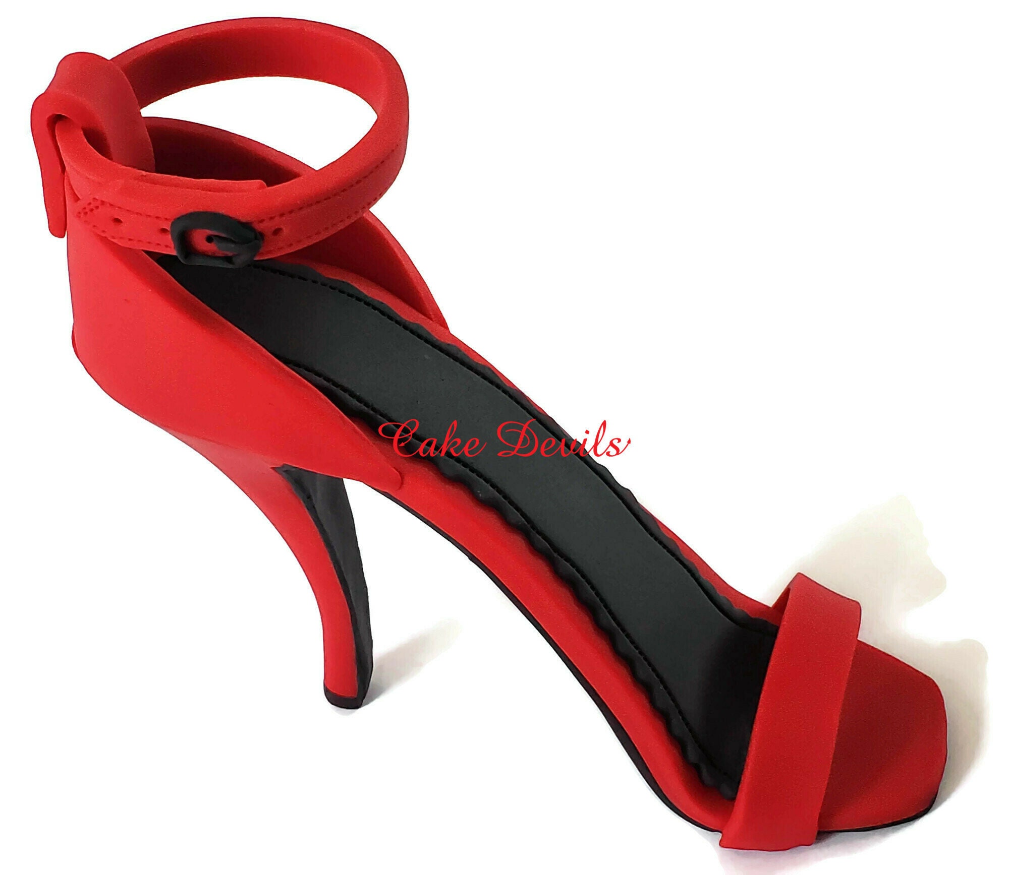 High Heel Shoe Cake Topper Fondant Stiletto Sandal Handmade - Etsy