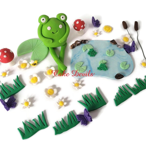 Frog Fondant - Etsy