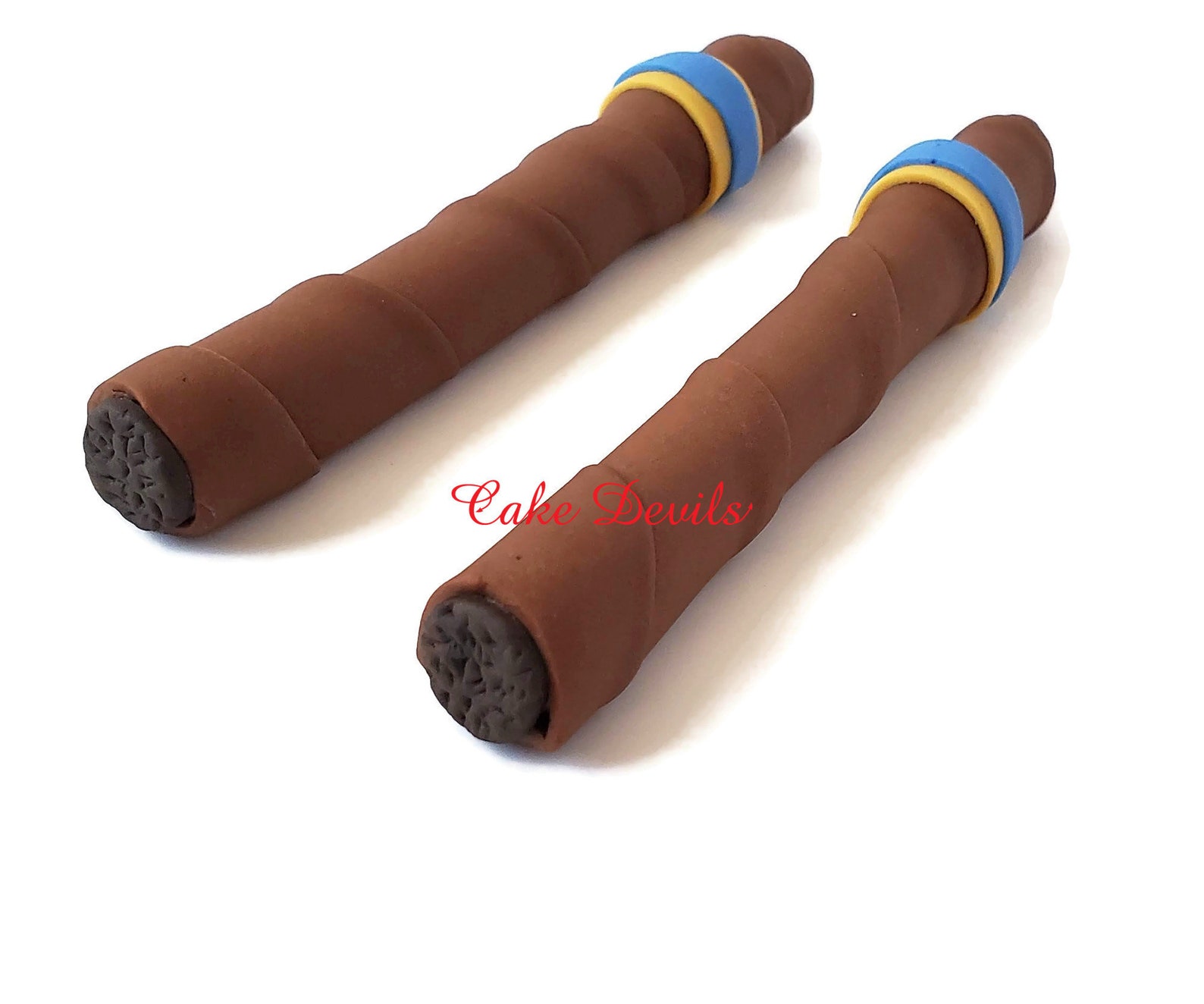 Fondant Cigar Cake Toppers Handmade Edible Cake Decorations | Etsy