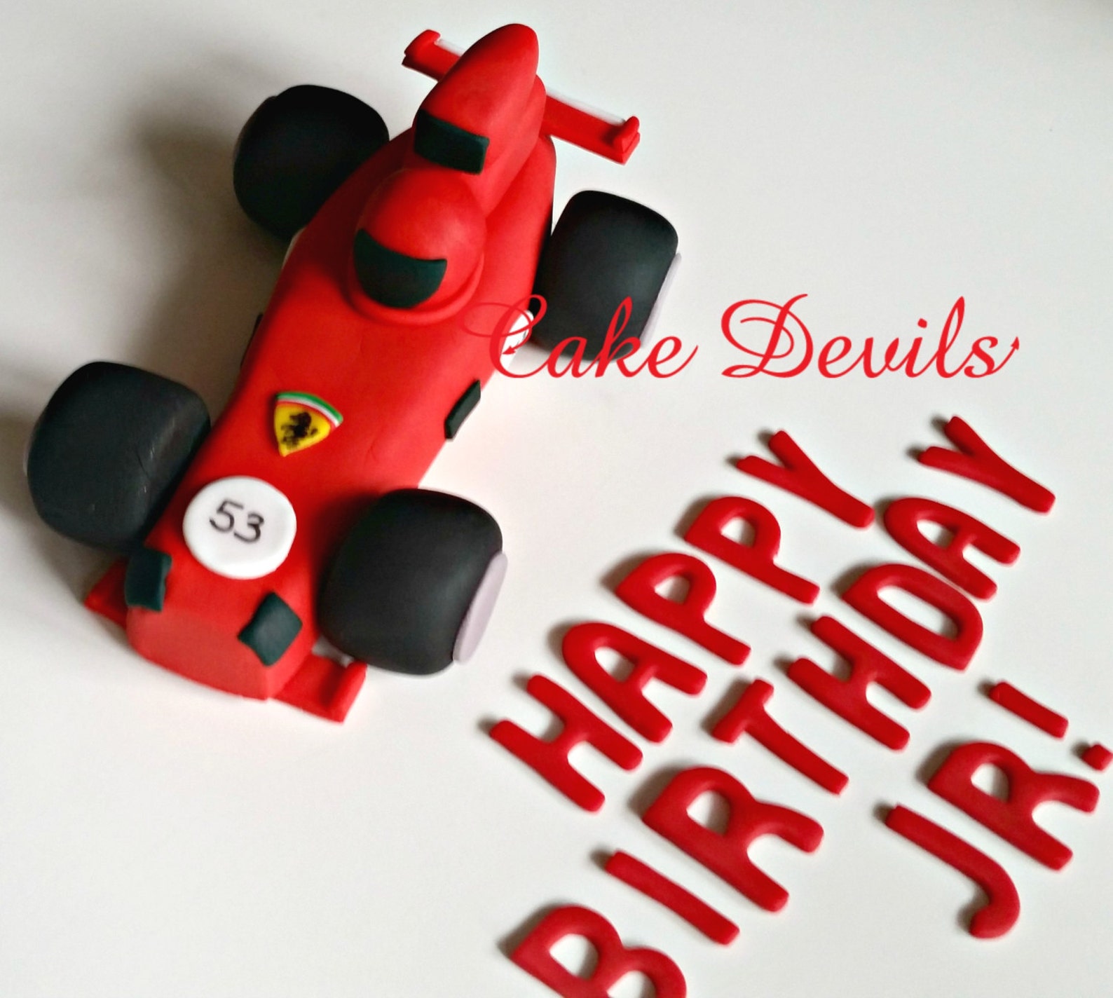 Race Car Fondant Cake Topper Handmade Edible Sports Car Cake - Etsy