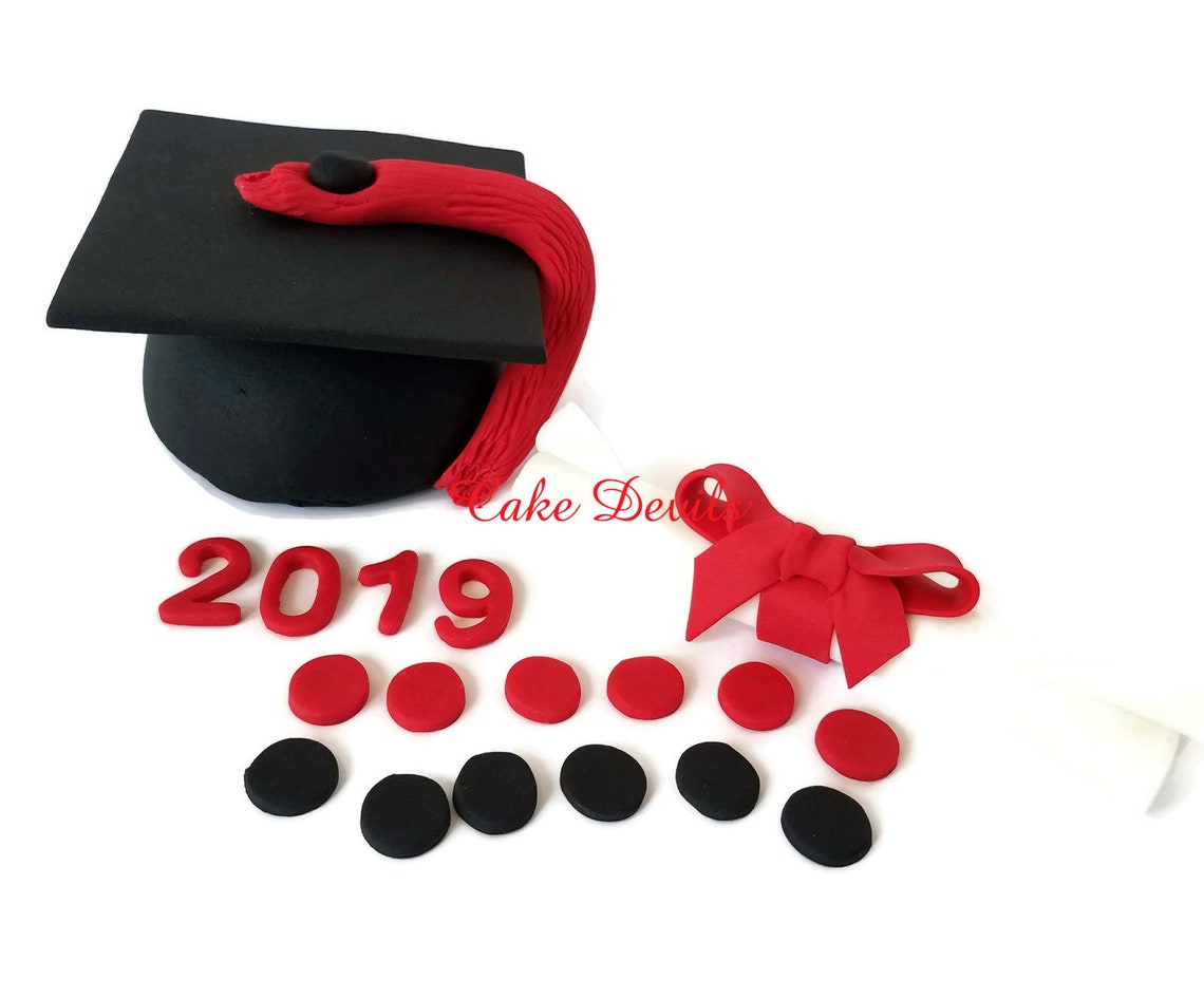 Graduation Cake Kit Fondant Graduation Toppers Handmade - Etsy