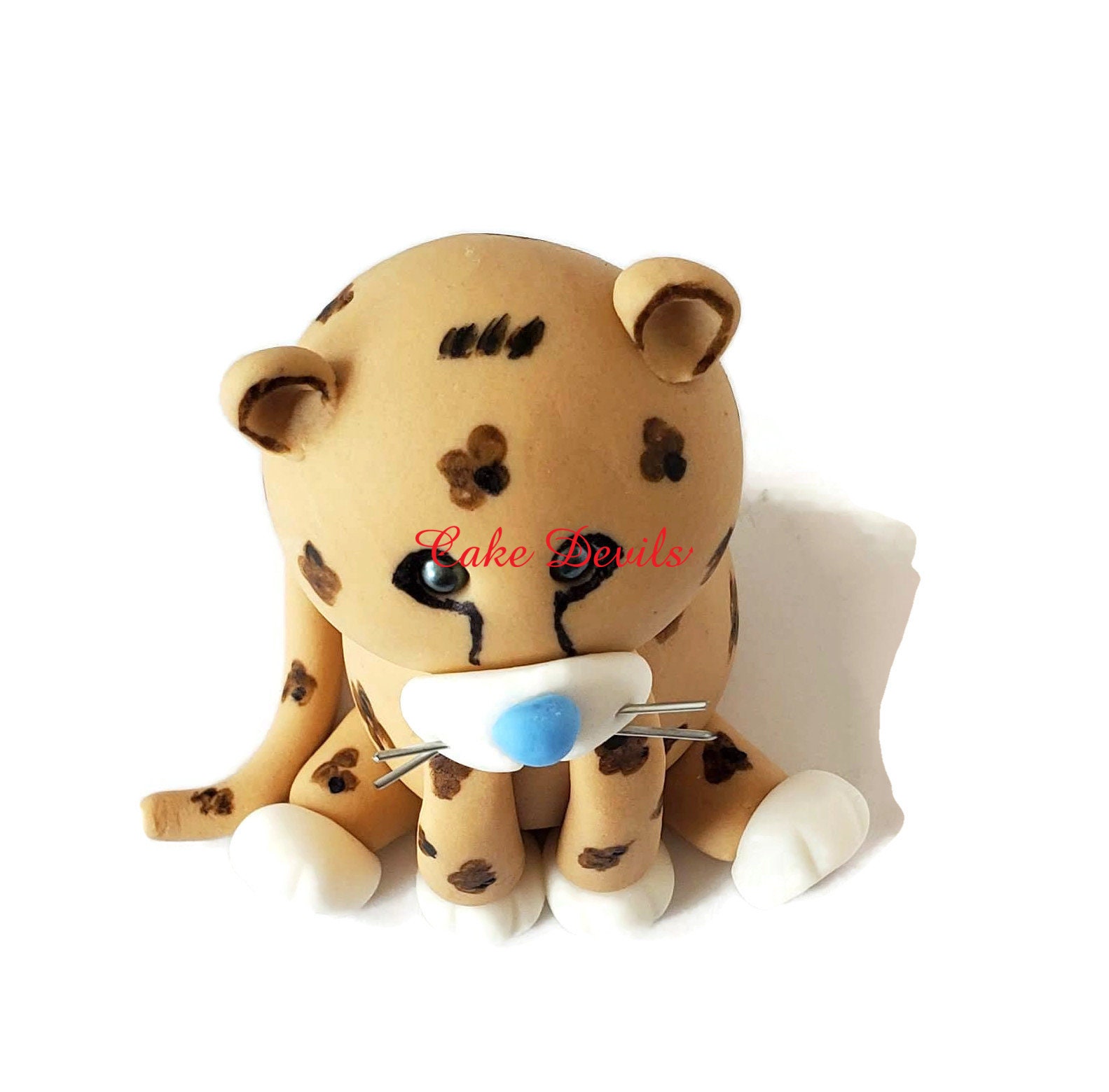 Fondant Cheetah Cake Topper Birthday Party Cake Leopard Cake - Etsy