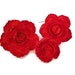 Large Ruffled Edge Gumpaste Roses Cake Toppers, Fondant Flower Cake ...
