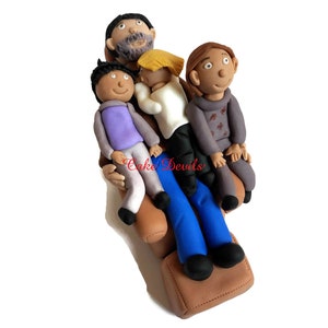 Retirement Cake Topper, Man Cake in Chair Topper, Fondant Handmade ...