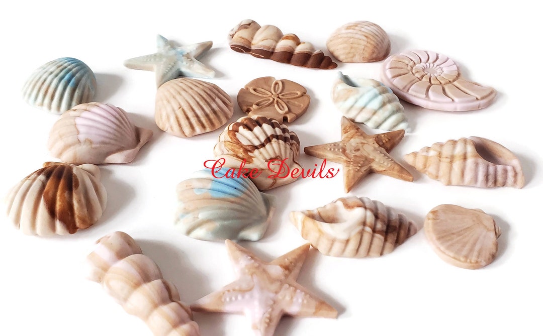 Sea Shell Cake / Cupcake Toppers, Perfect With Our Mermaid Tails ...
