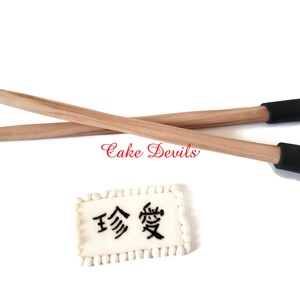 Fondant Chopsticks Cake Topper, Handmade Sugar Japanese Food Cake ...
