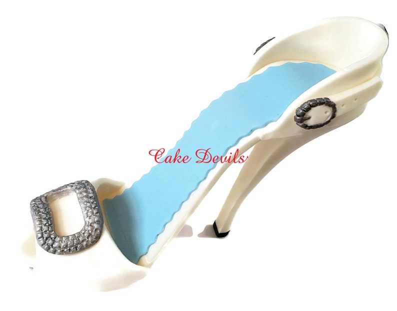 Fondant Stiletto High Heel Cake Topper With Buckle | Etsy