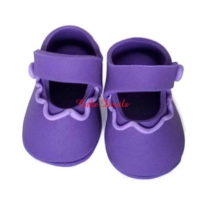 Fondant Baby Booties, Baby Shower, Baby Shoes Cake Decorations, Baby ...