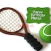 Fondant Tennis Cake Toppers Tennis Racquet Tennis Ball and - Etsy