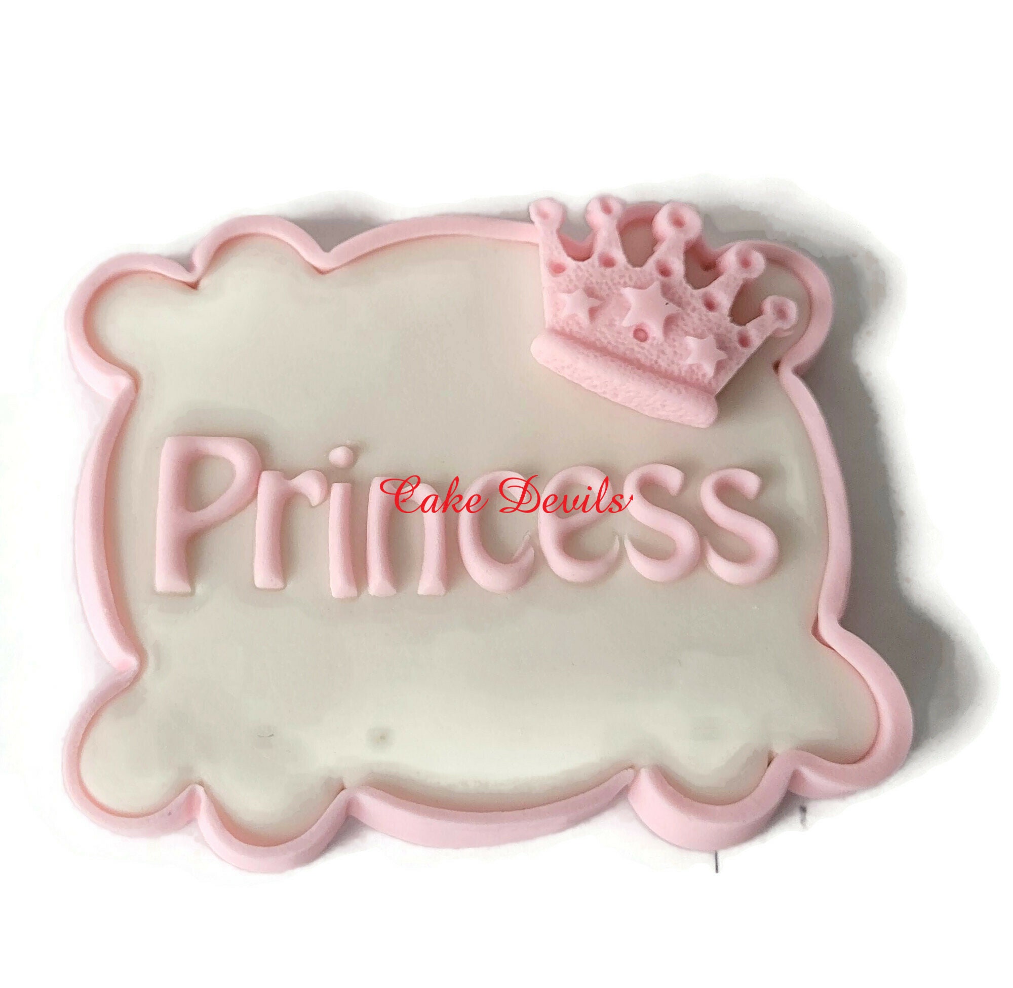 Personalized Name Plate Cake Topper, Fondant Plaque Sign for Cake With ...