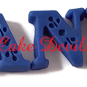Fondant Letters, Handmade Edible Small Fondant Letters Cake Toppers ...