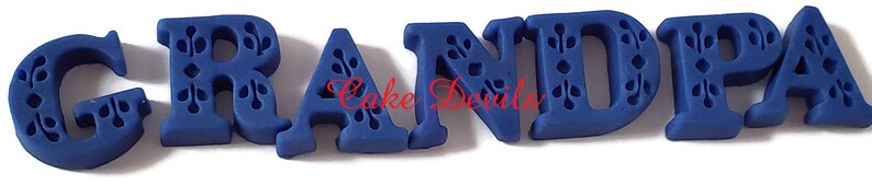 Fondant Letters Handmade Edible Small Fondant Letters Cake - Etsy